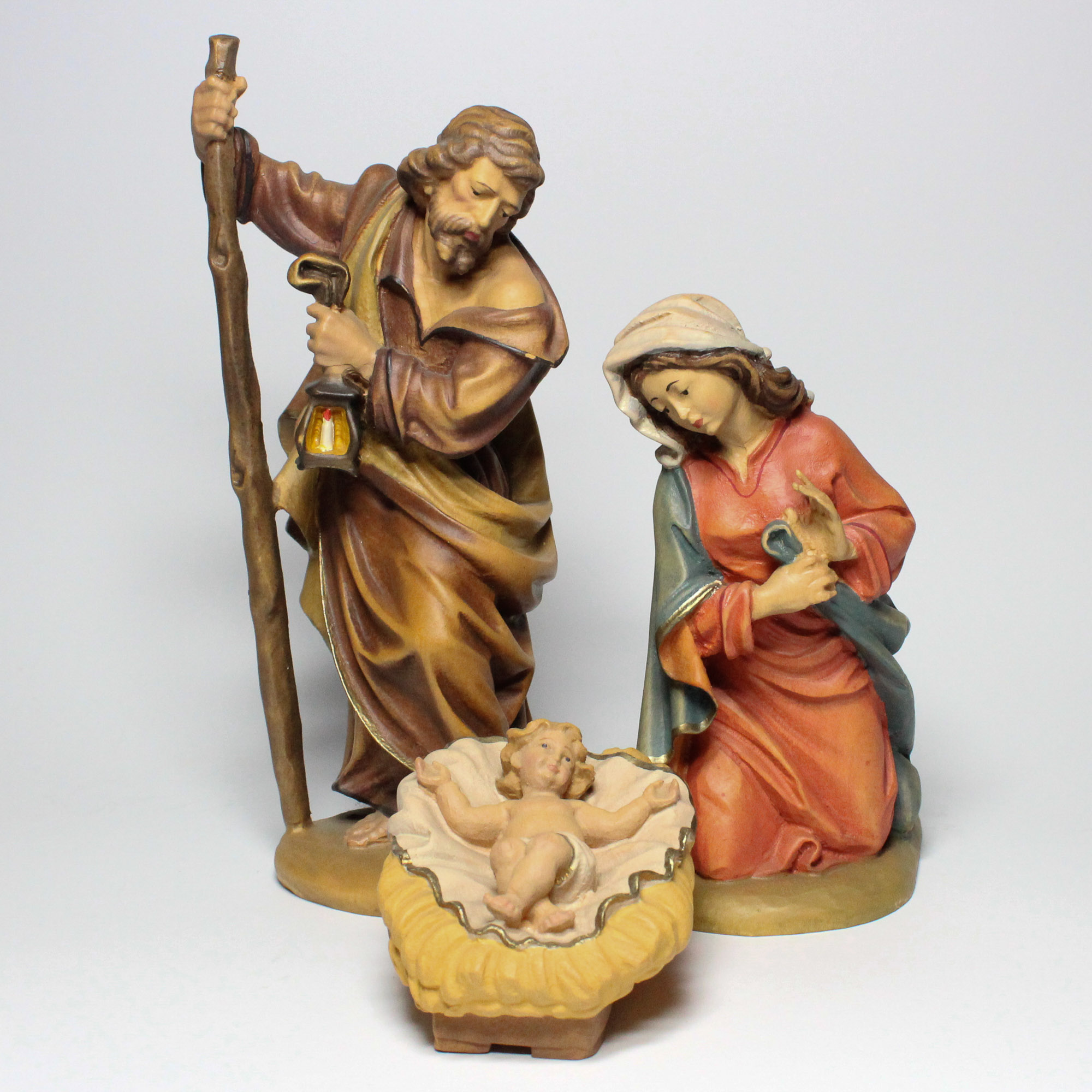 Krippenfiguren Aus Holz Geschnitzt
